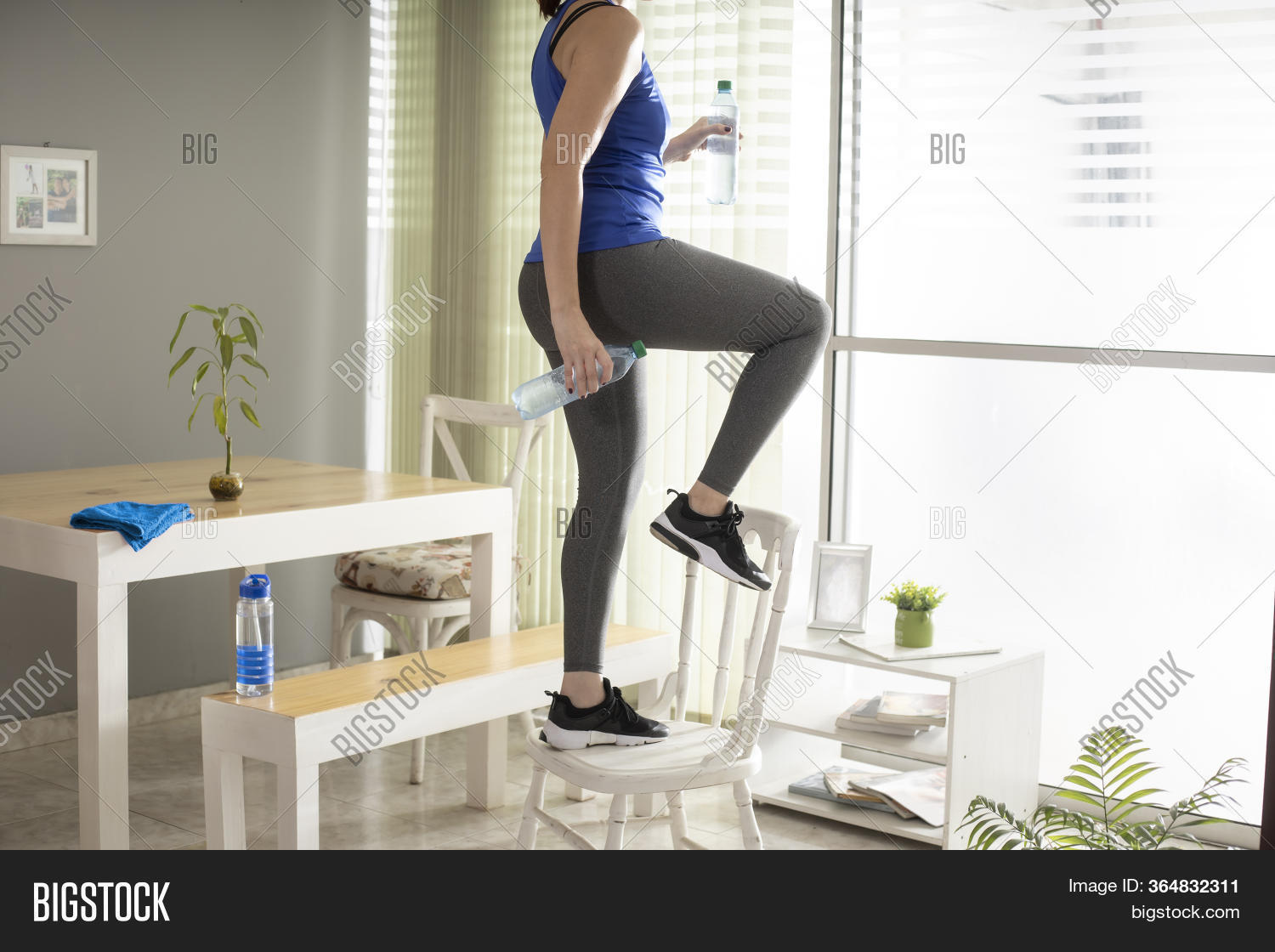 Woman Doing Jumps On Image & Photo (Free Trial) | Bigstock