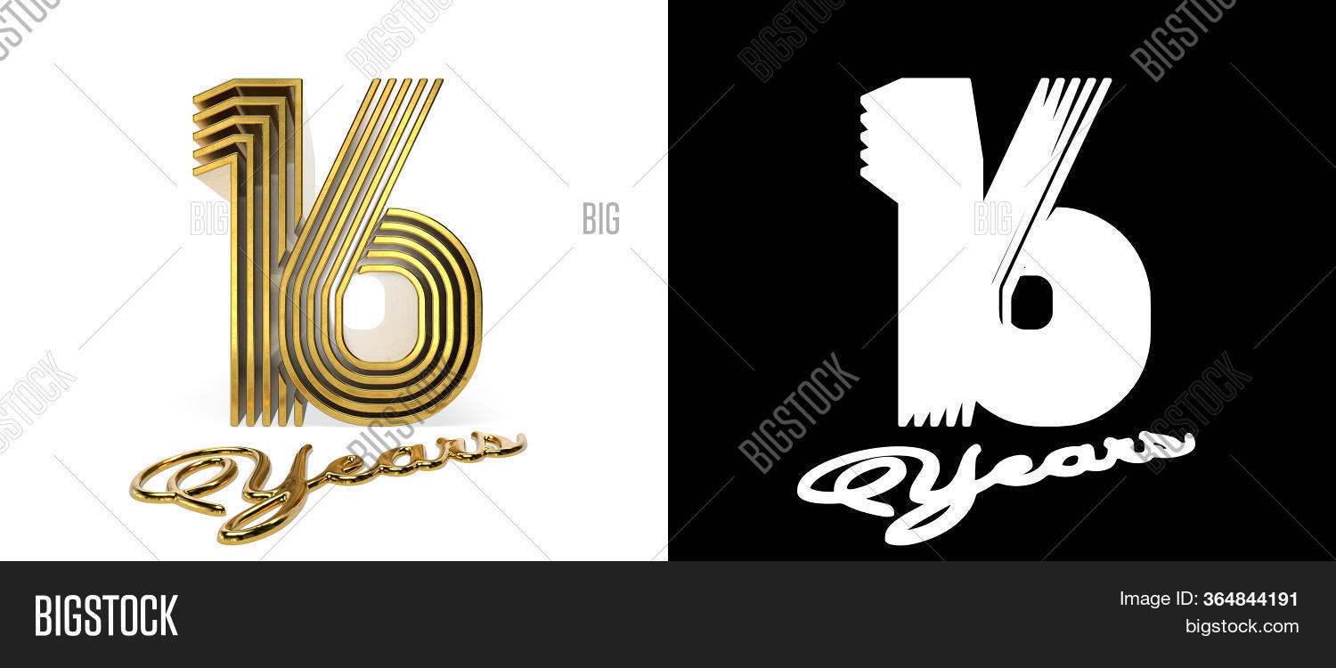 Number 16 (number Image & Photo (Free Trial) | Bigstock