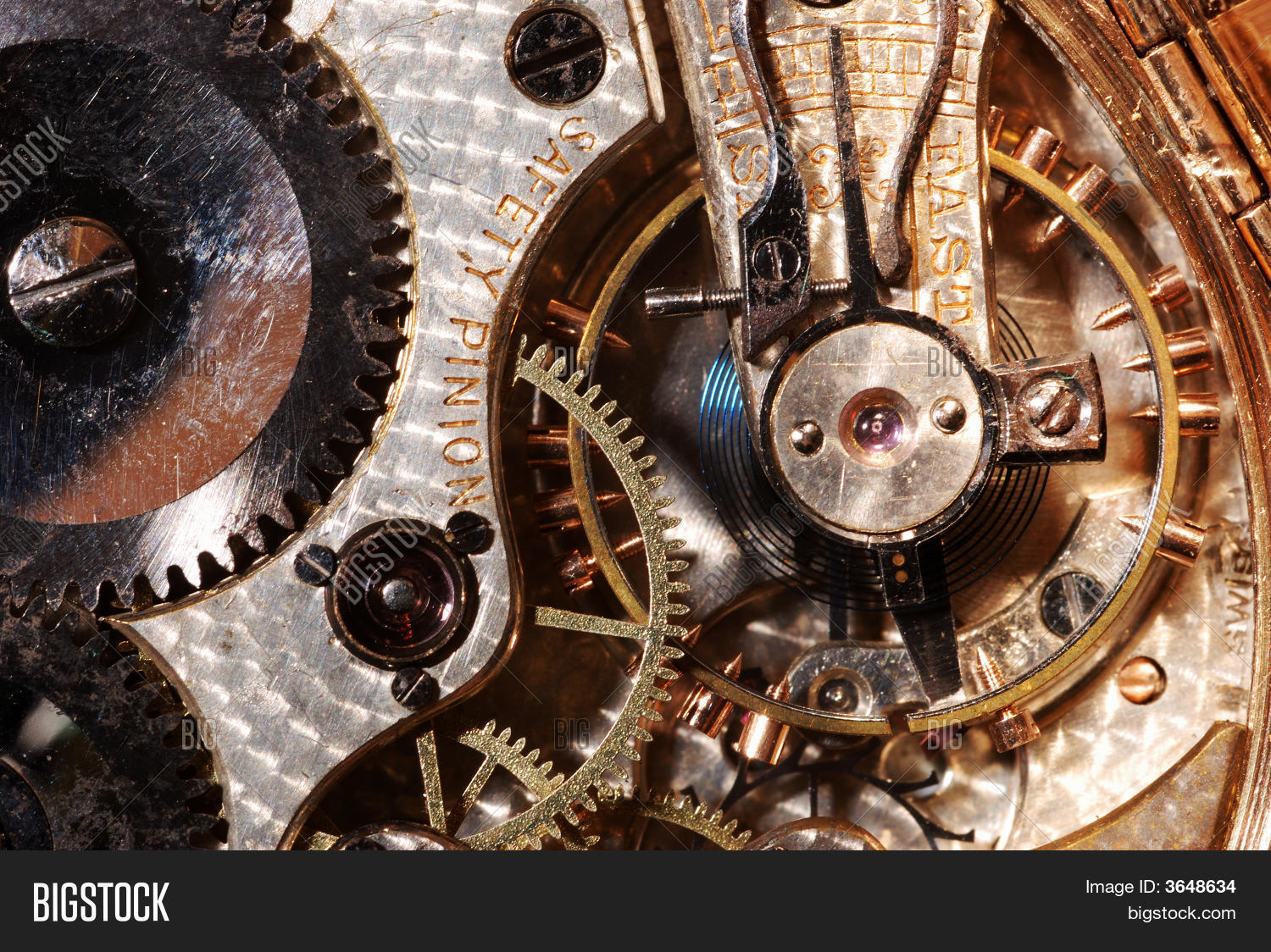 Antique Watch Interior Image & Photo (Free Trial) | Bigstock