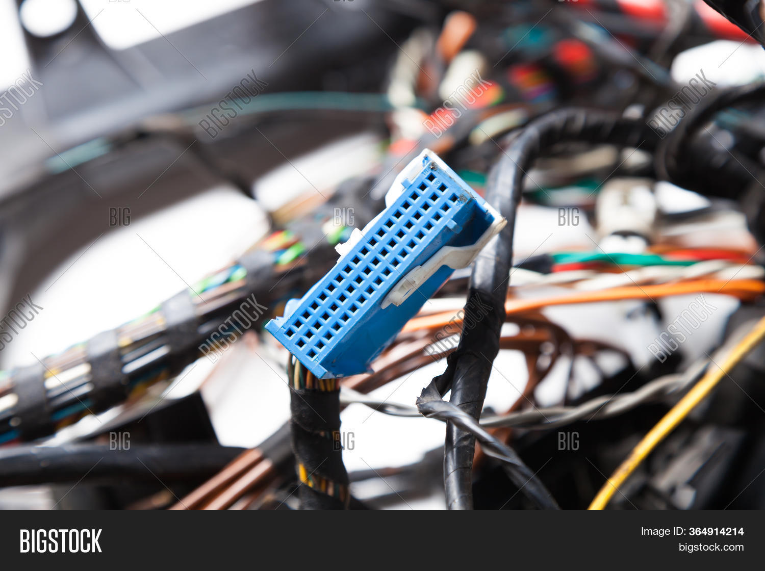 Close- Blue Connector Image & Photo (Free Trial) | Bigstock