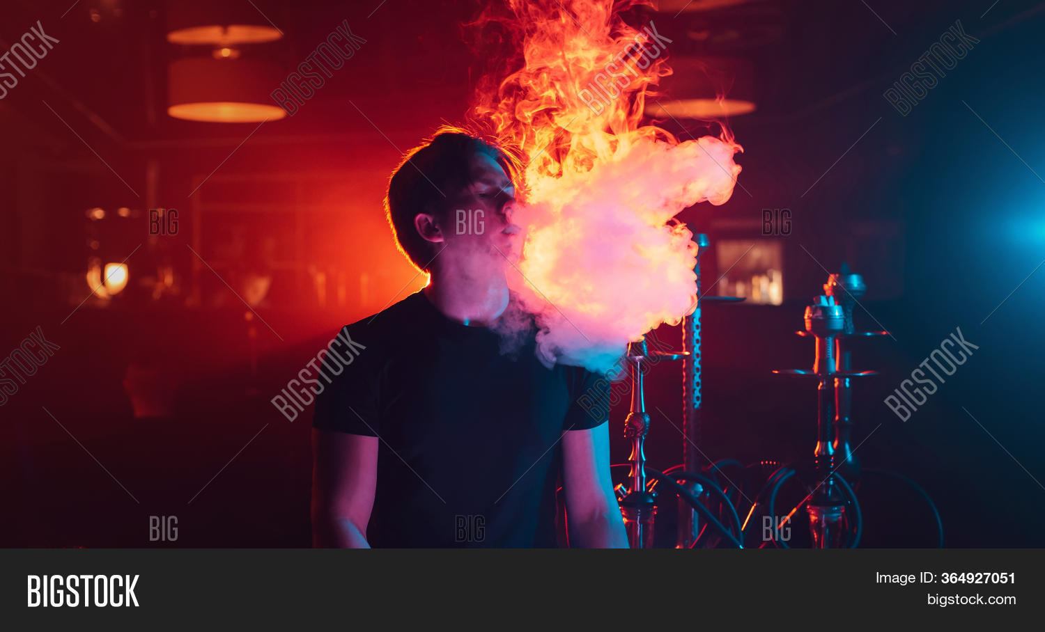 Man Relaxing Smoking Image & Photo (Free Trial) | Bigstock