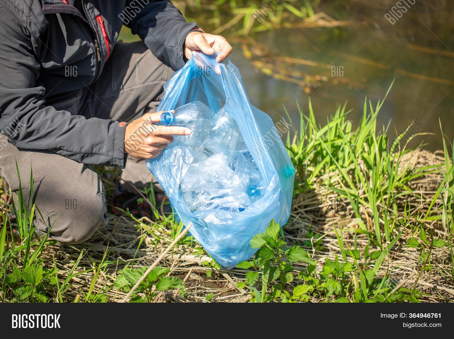 Man Picking Plastic Image & Photo (Free Trial) | Bigstock