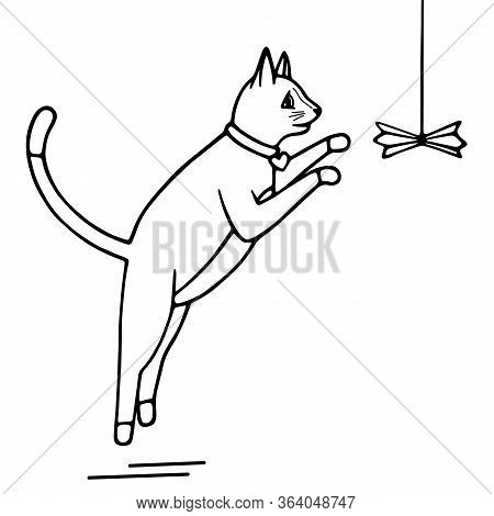 Cat Jumping Images, Illustrations & Vectors (Free) - Bigstock