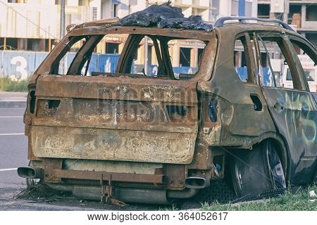 City Burned Cars After Image & Photo (Free Trial) | Bigstock