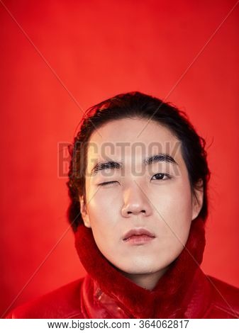 Funny Asian Man Red Image & Photo (Free Trial) | Bigstock