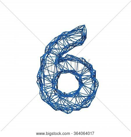 Number 6 Wire Frame Image & Photo (Free Trial) | Bigstock