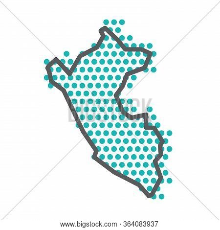 Peru Simple Outline Vector & Photo (Free Trial) | Bigstock