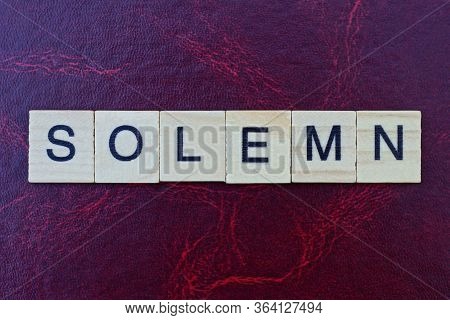 Word Solemn Gray Image & Photo (Free Trial) | Bigstock