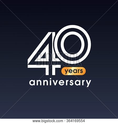 40 Years Anniversary Vector & Photo (Free Trial) | Bigstock