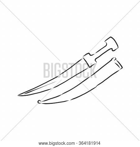 Dagger Doodle Style Vector & Photo (Free Trial) | Bigstock