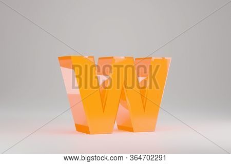 Neon 3d Letter W Image & Photo (Free Trial) | Bigstock