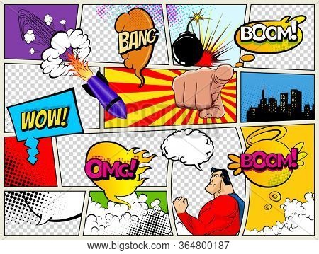 Grunge Retro Comic Image & Photo (Free Trial) | Bigstock