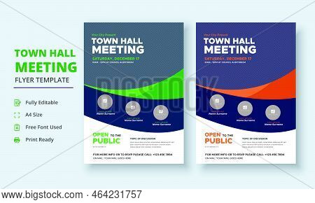 Town Hall Meeting Vector & Photo (Free Trial) | Bigstock
