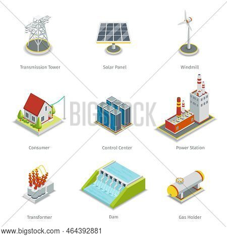 Smart Grid Elements. Vector & Photo (Free Trial) | Bigstock