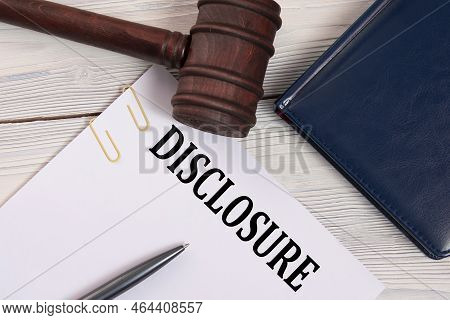 Disclosure - Word On Image & Photo (Free Trial) | Bigstock