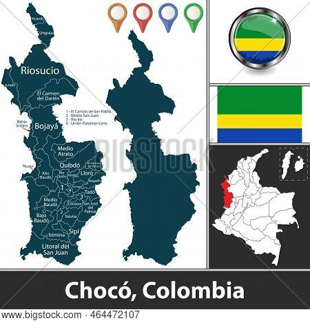 Map Choco Department Vector & Photo (Free Trial) | Bigstock