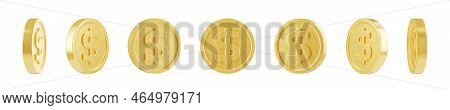 Imagen y foto 3d Render Gold Coin (prueba gratis) | Bigstock