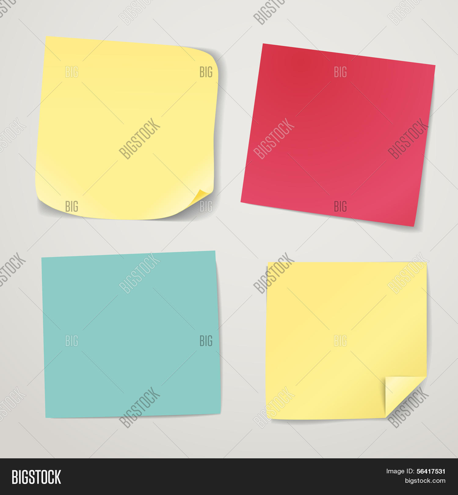 Blank Color Paper Vector & Photo (Free Trial) | Bigstock