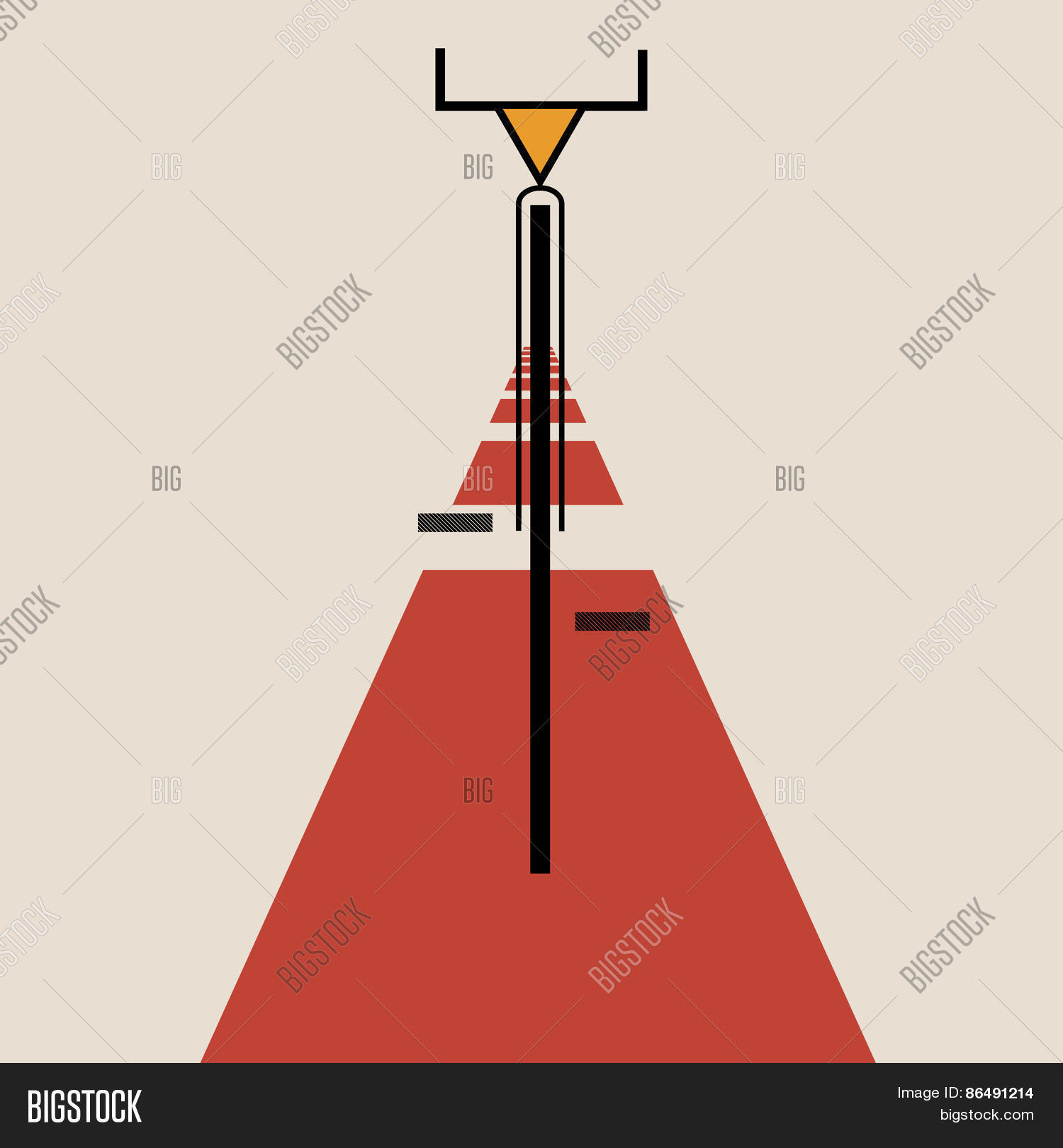 Stylized Bicycle De Vector & Photo (Free Trial) | Bigstock