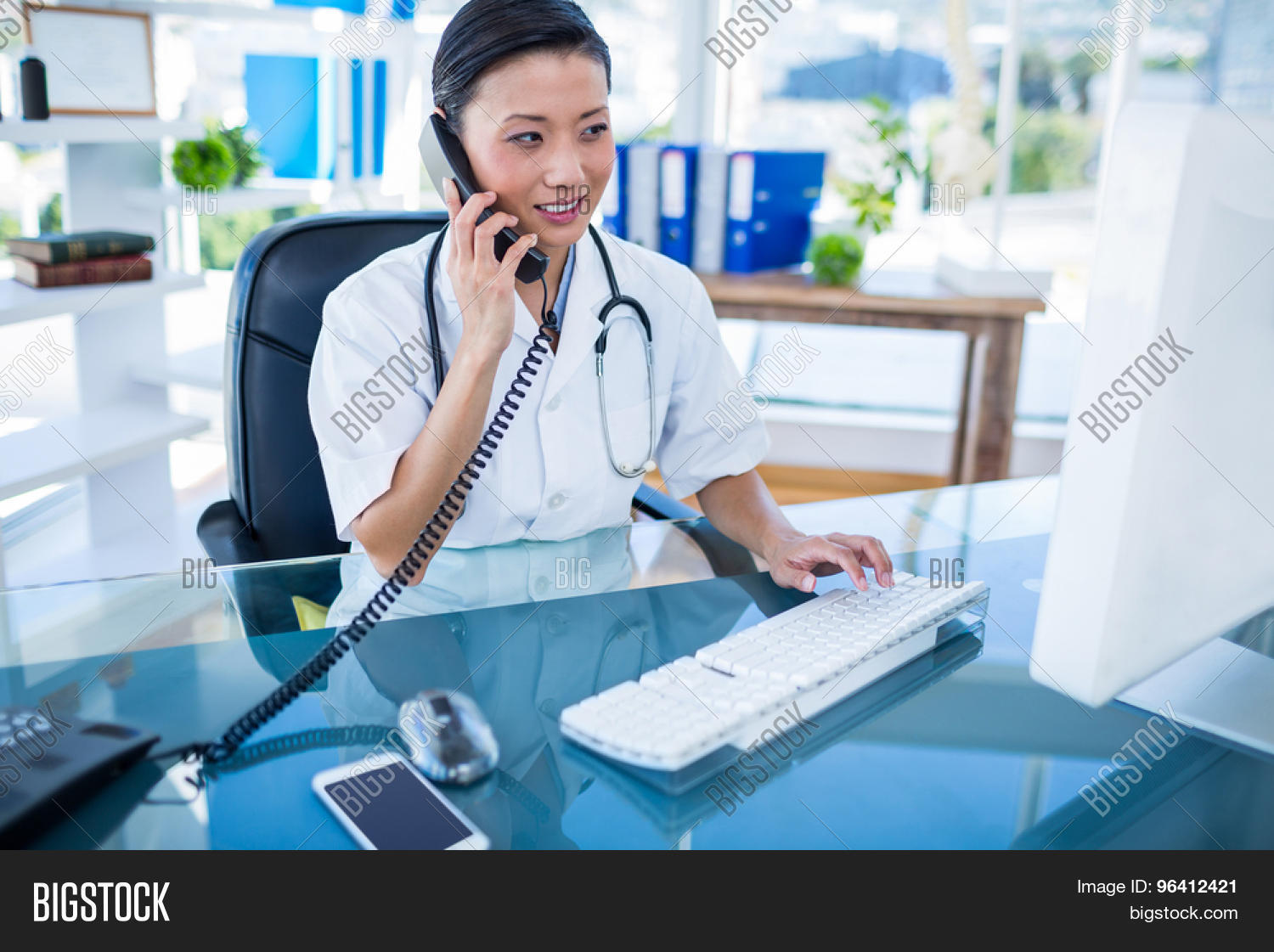 Doctor Having Phone Image & Photo (Free Trial) | Bigstock