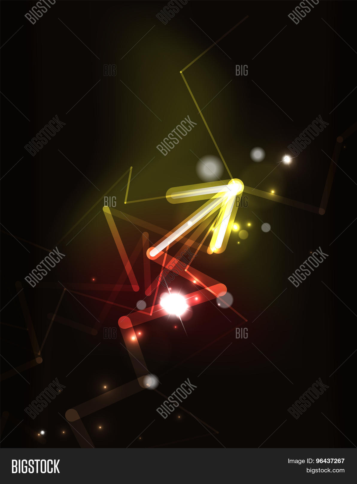 Glowing Arrow Vector & Photo (Free Trial) | Bigstock