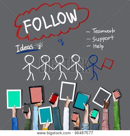 Follow Support Ideas Image & Photo (Free Trial) | Bigstock