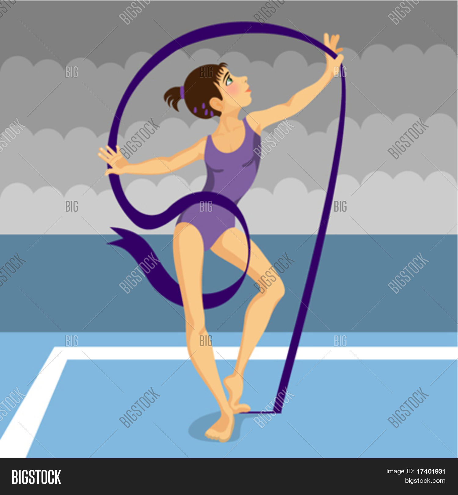 Gymnast Girl Vector & Photo (Free Trial) | Bigstock