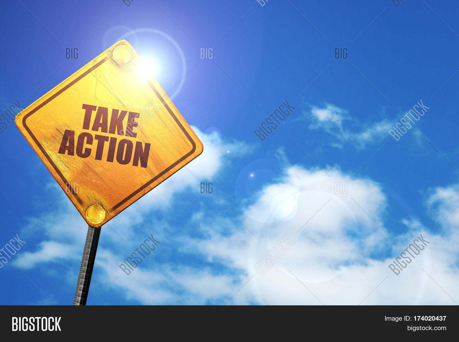 Take Action, 3D Image & Photo (Free Trial) | Bigstock