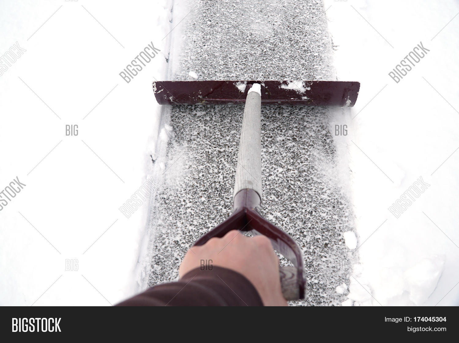 Man Hand Holding Snow Image & Photo (Free Trial) | Bigstock
