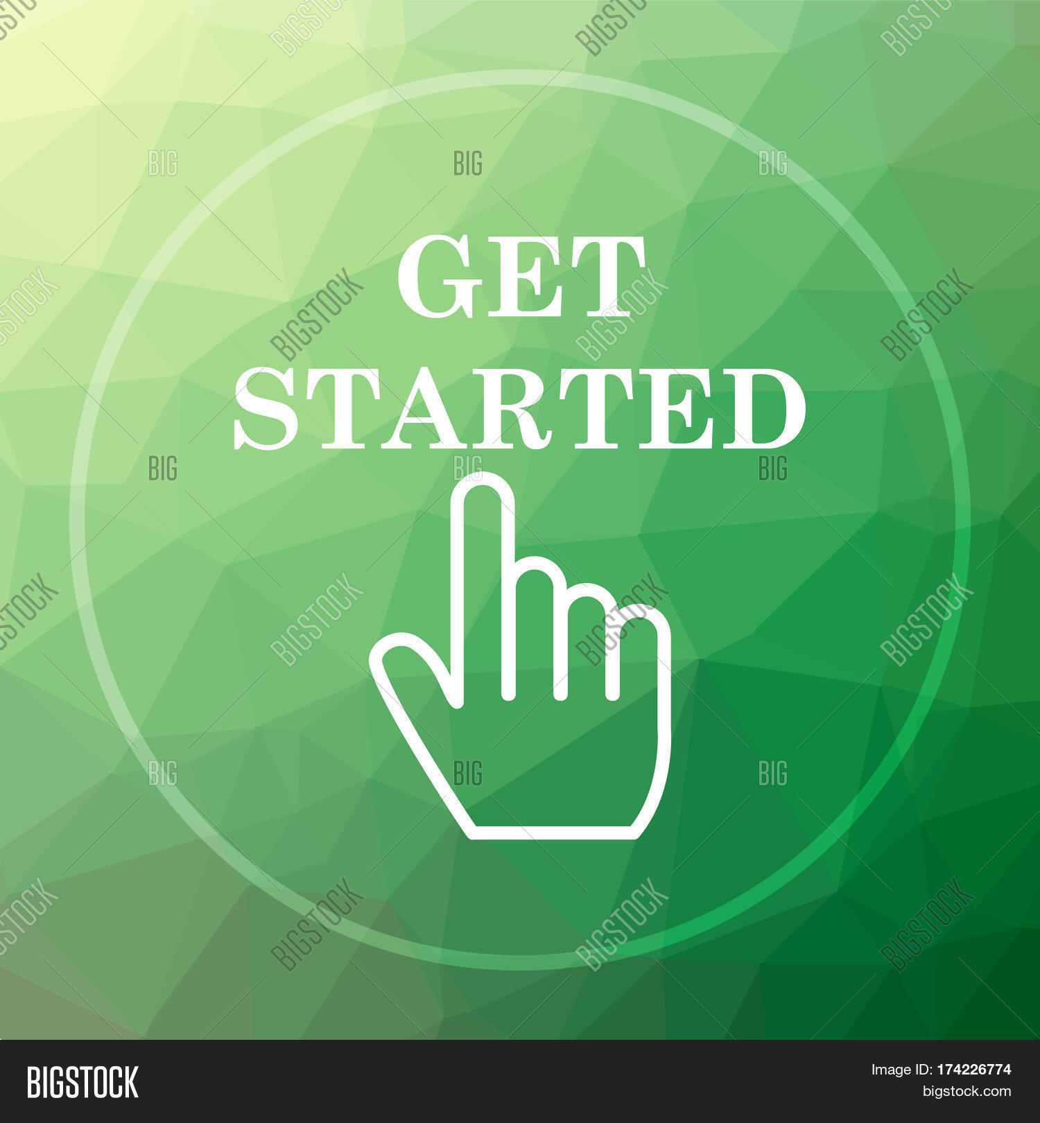 Get Started Icon Image & Photo (Free Trial) | Bigstock