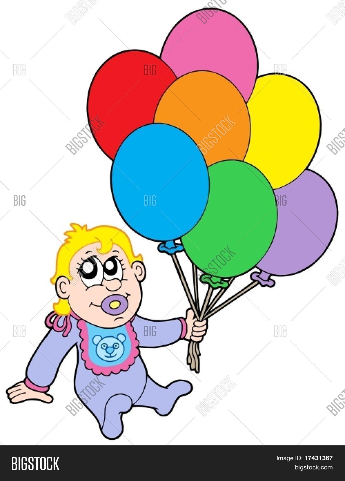 Baby Balloons - Vector & Photo (Free Trial) | Bigstock