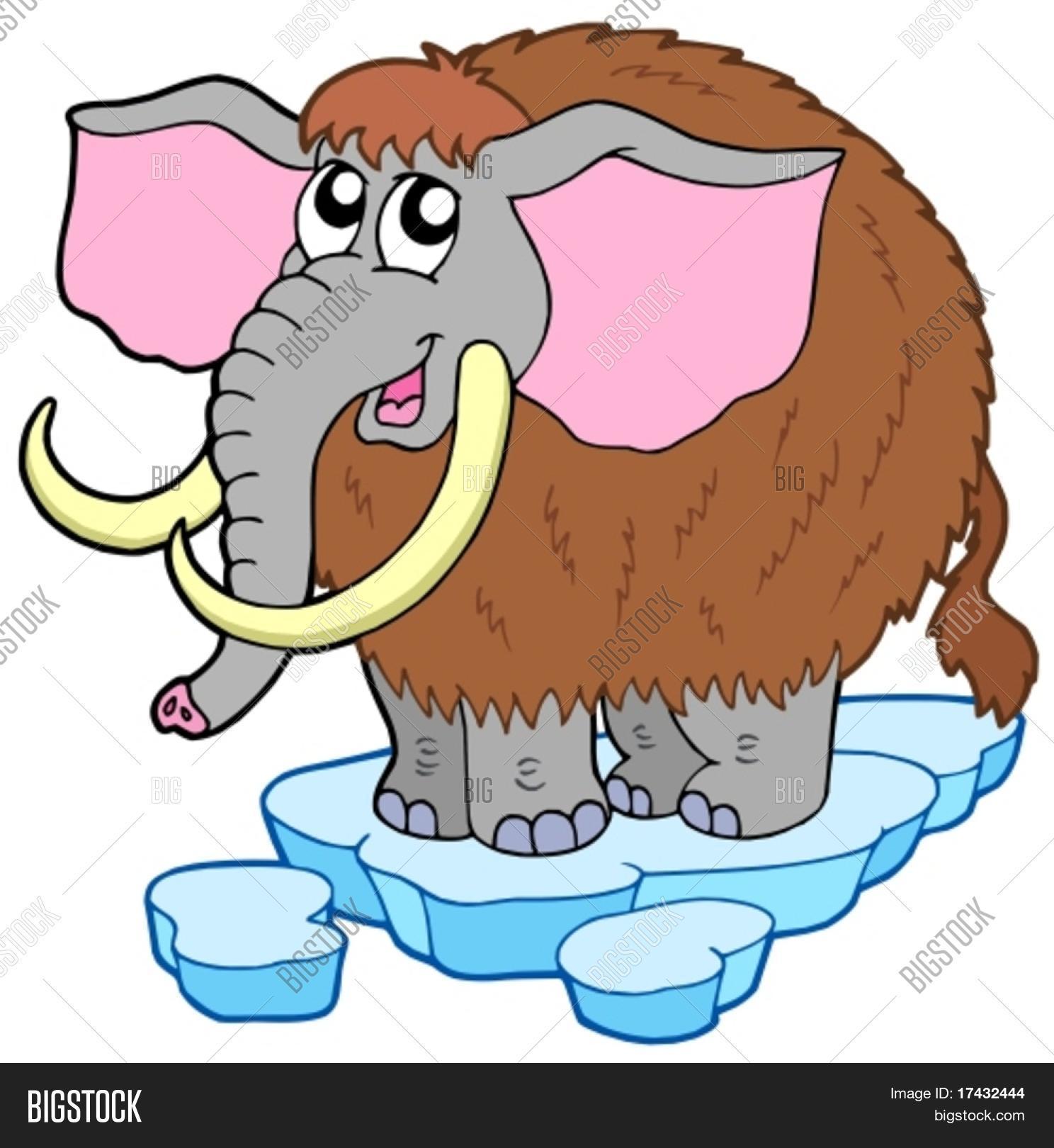 Cartoon Mammoth On Vector & Photo (Free Trial) | Bigstock