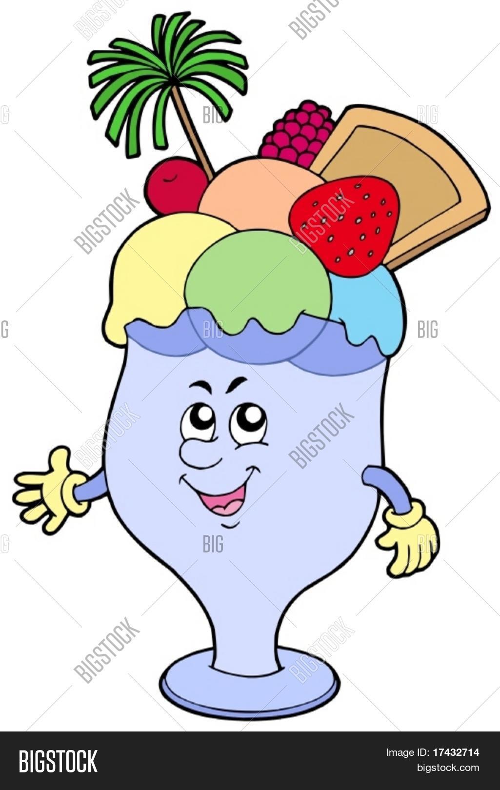 Cartoon Ice Cream Cup Vector & Photo (Free Trial) | Bigstock