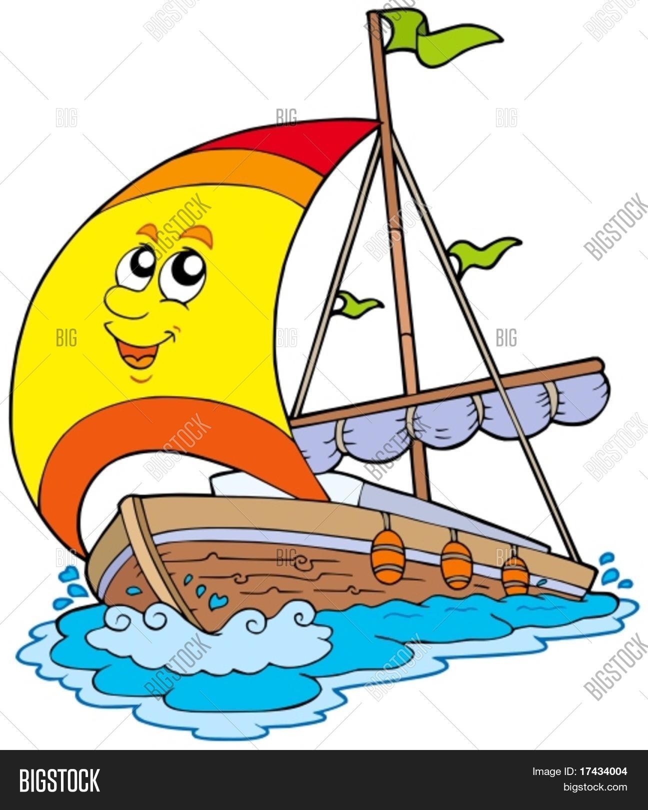 Vector y foto Yate De Dibujos (prueba gratis) | Bigstock