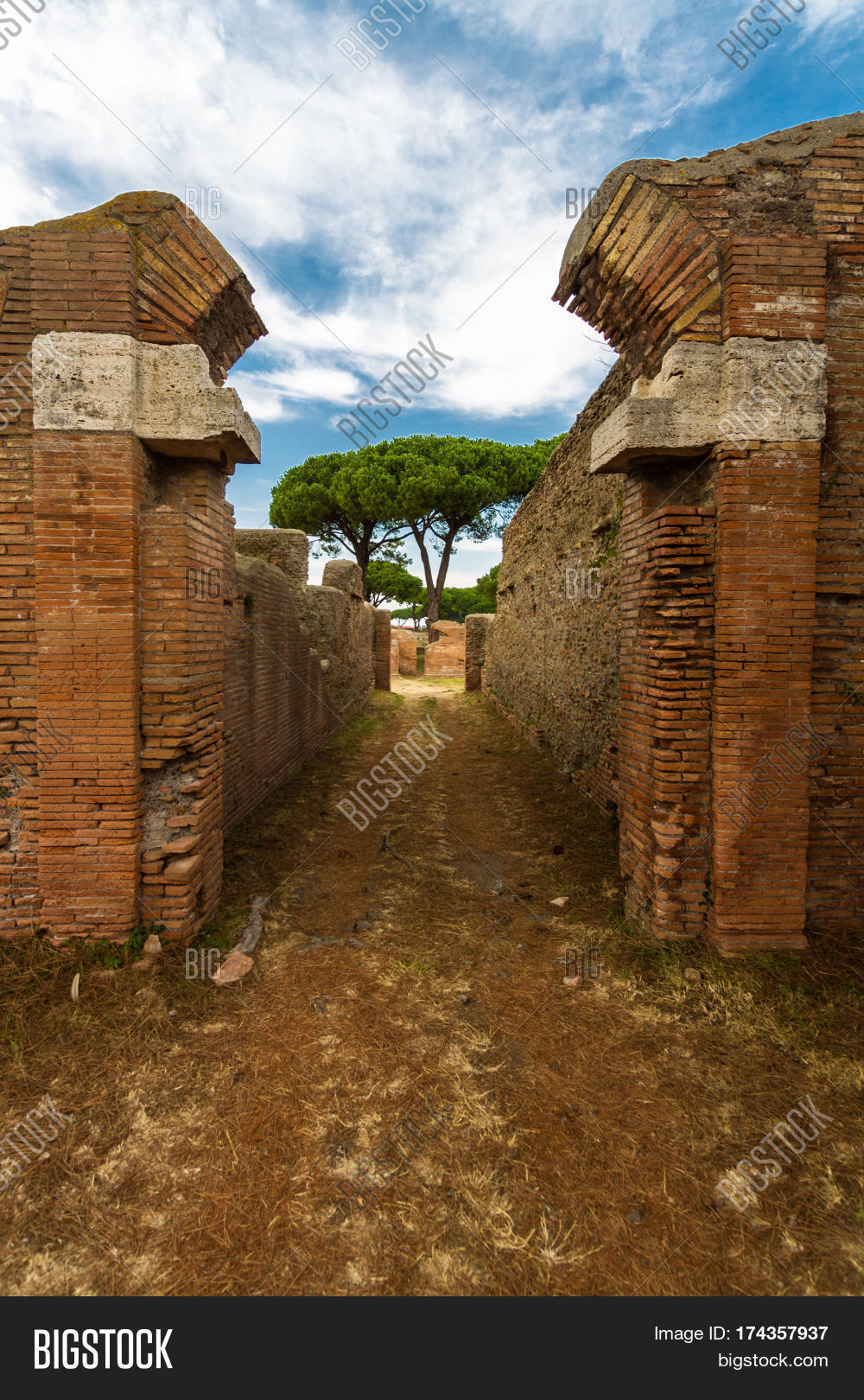 Roman Path Buildings Image & Photo (Free Trial) | Bigstock