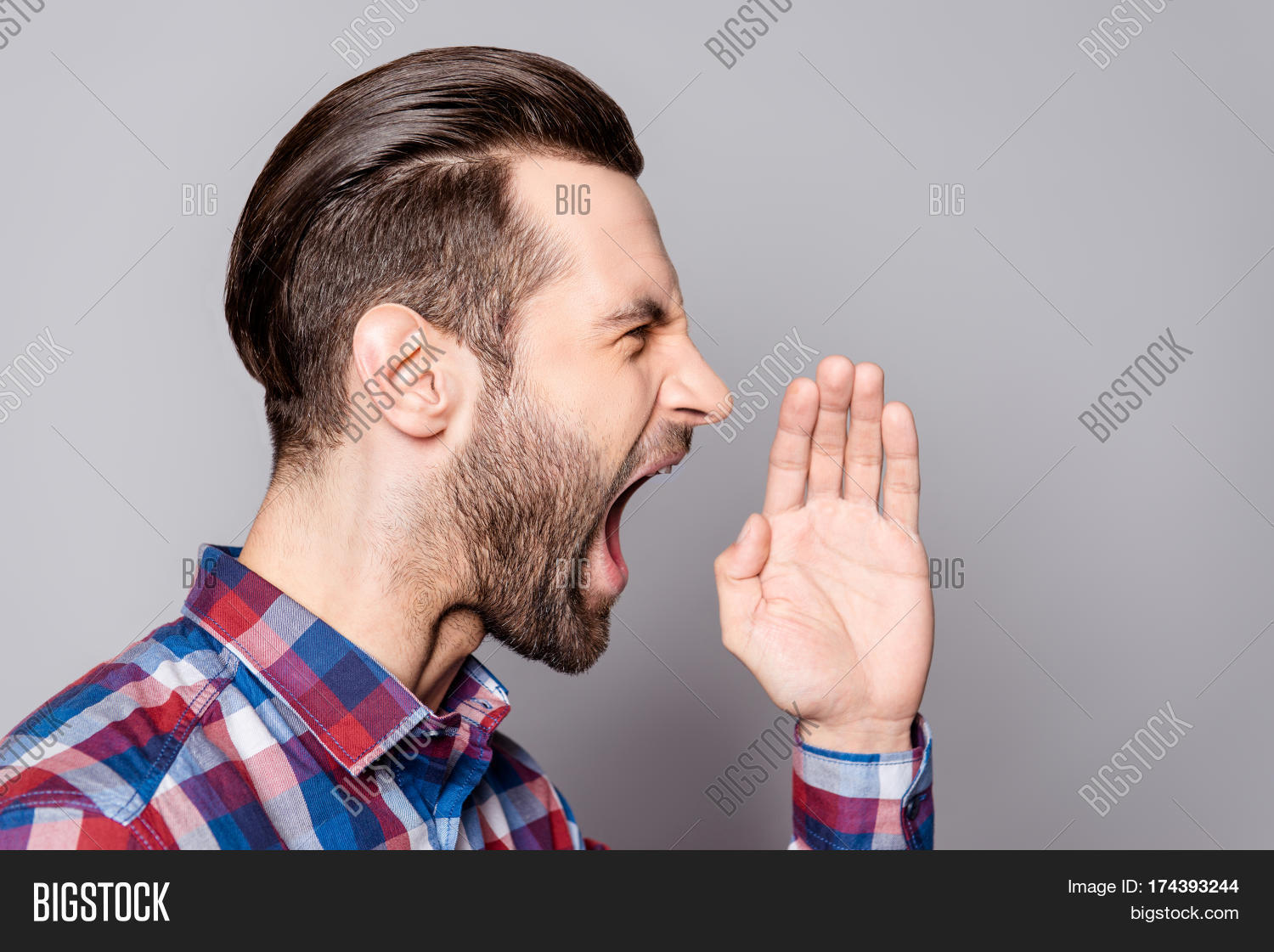 Side View Angry Man Image & Photo (Free Trial) | Bigstock