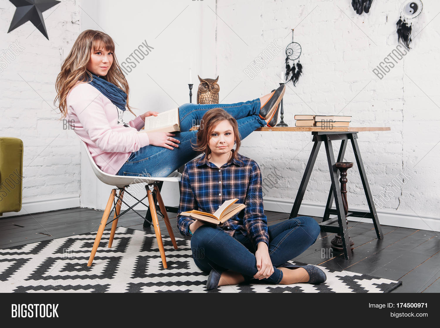 Two Students Doing Image & Photo (Free Trial) | Bigstock