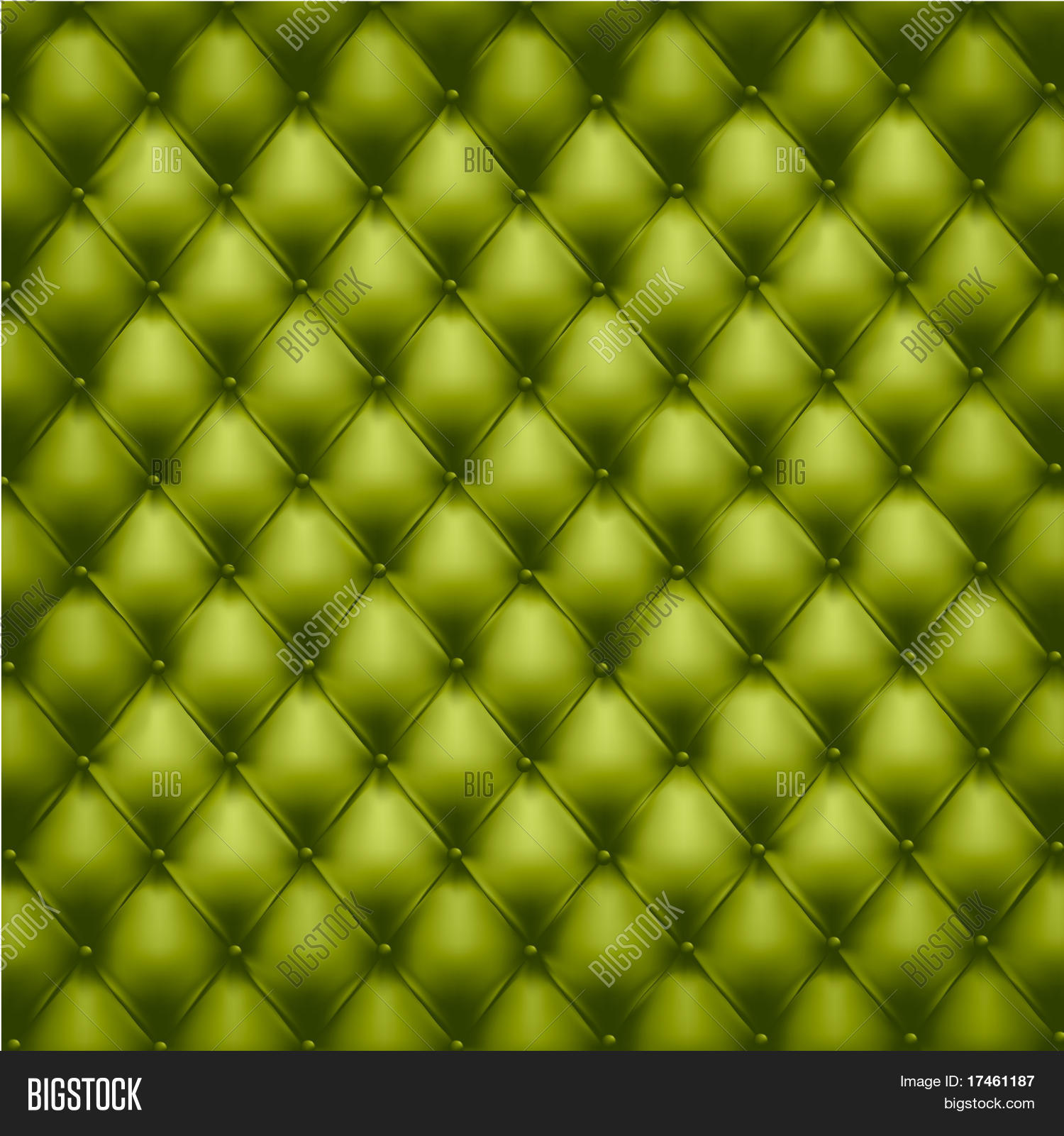 Green Button-tufted Vector & Photo (Free Trial) | Bigstock