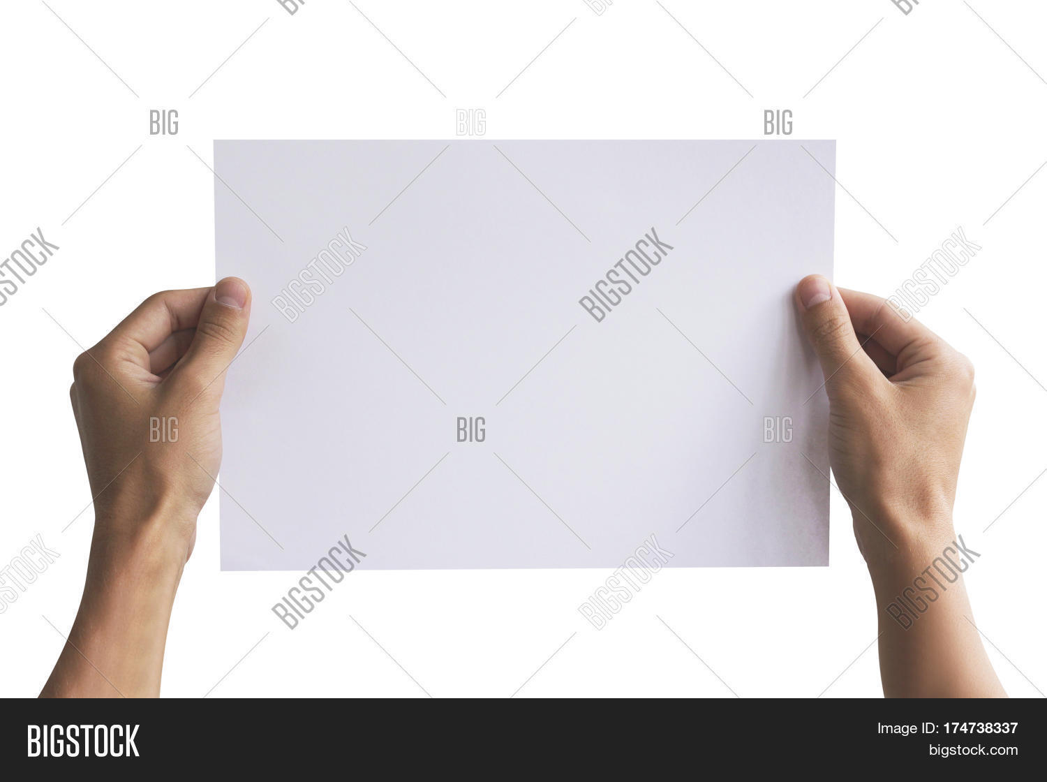 Hand Holding A4 Paper Image & Photo (Free Trial) | Bigstock