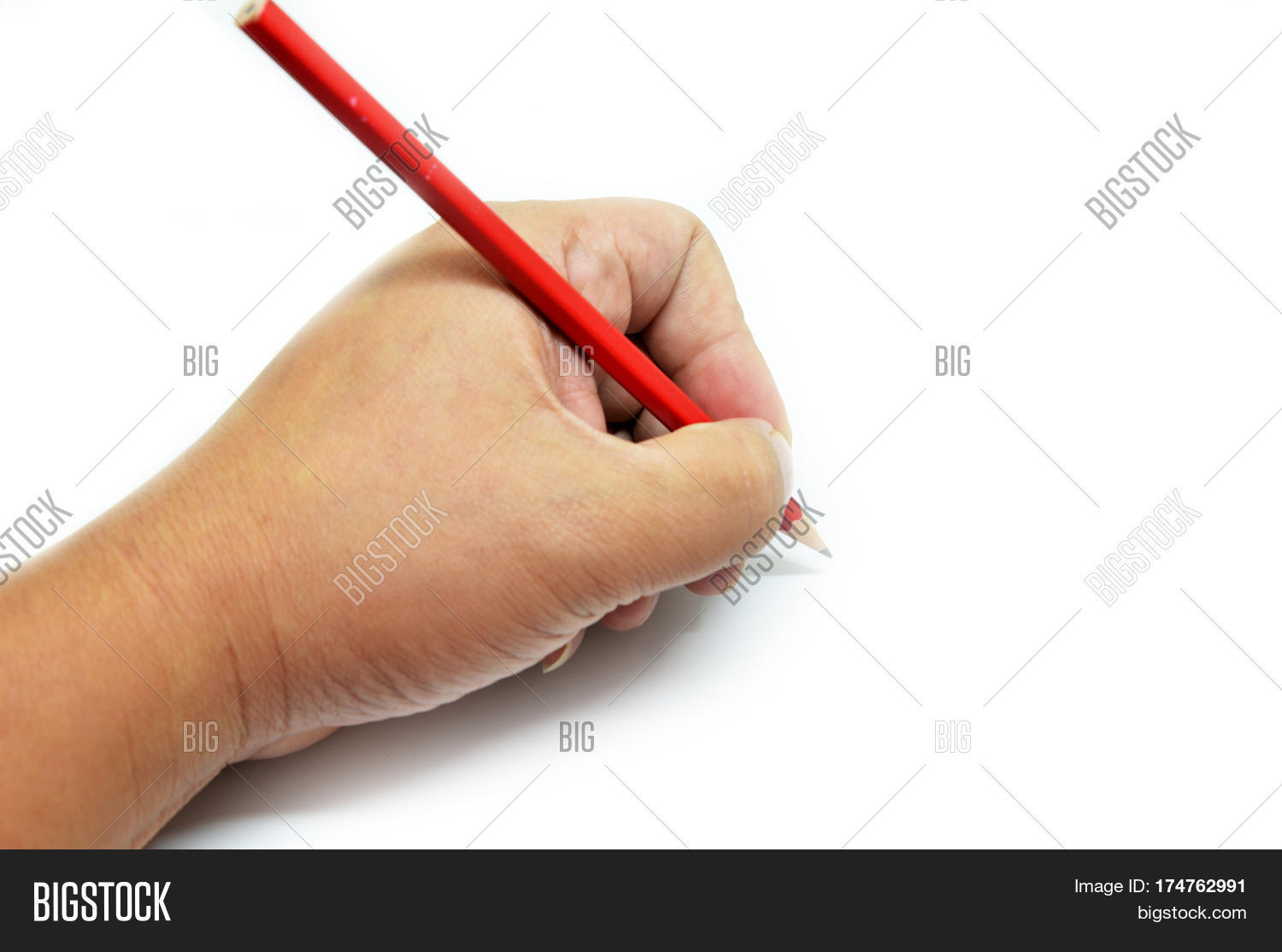 Hand Writing Isolated Image & Photo (Free Trial) | Bigstock
