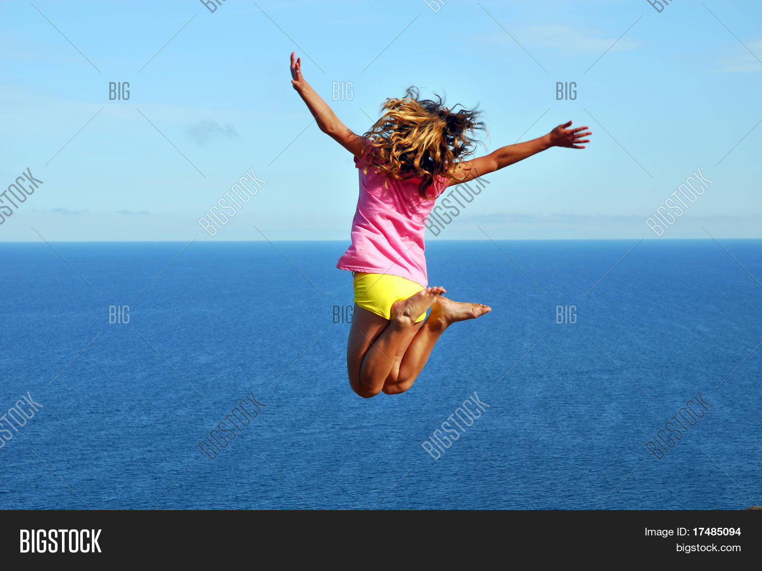 Flying Girl Against Image & Photo (Free Trial) | Bigstock