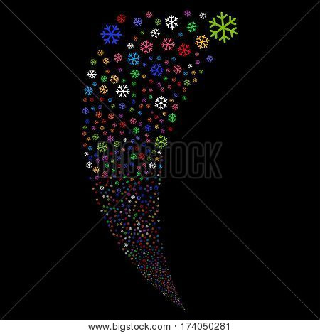 Snowflake Random Vector & Photo (Free Trial) | Bigstock