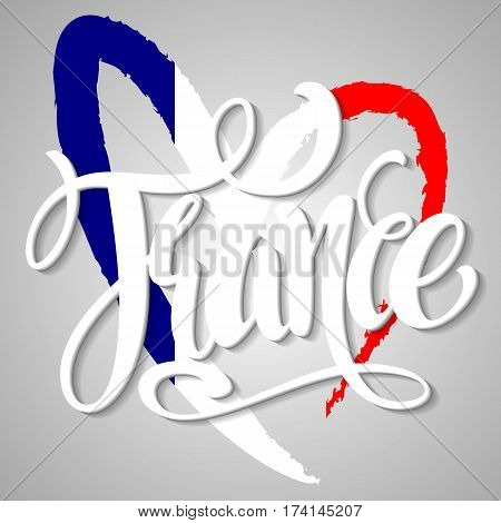 Handwritten France. Vector & Photo (Free Trial) | Bigstock