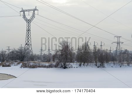 Power Line Houses Image & Photo (Free Trial) | Bigstock