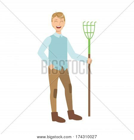 Man Rake, Cartoon Vector & Photo (Free Trial) | Bigstock