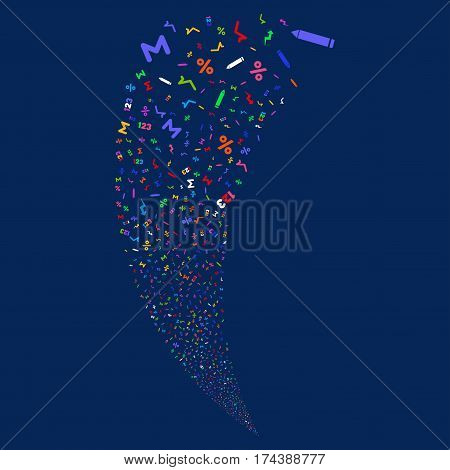 Math Symbols Random Vector & Photo (Free Trial) | Bigstock