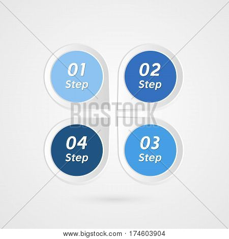 Four Steps Vector & Photo (Free Trial) | Bigstock