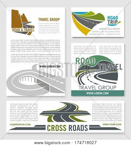 Road Travel Banner Vector & Photo (Free Trial) | Bigstock