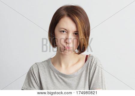 Girl Puffed Out Her Image & Photo (Free Trial) | Bigstock
