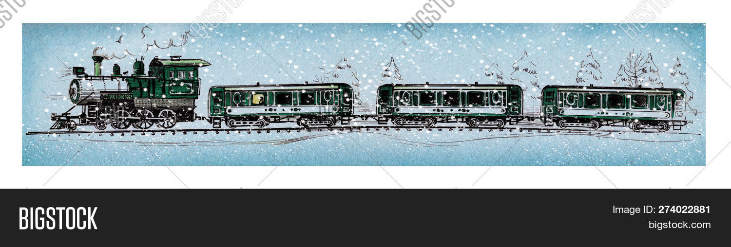 Old Green Steam Train Image & Photo (Free Trial) | Bigstock